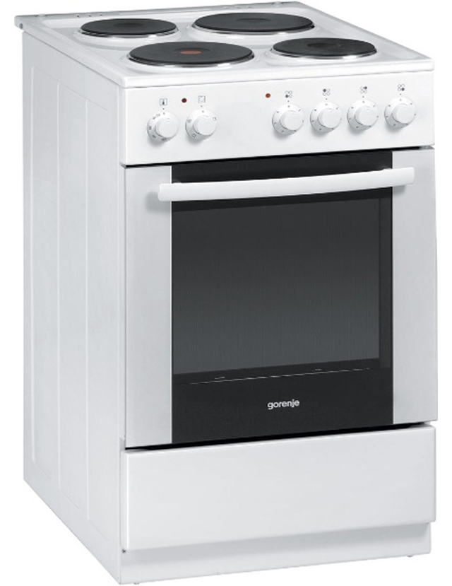 Električni šporet sa ringlama GORENJE E51102IW BELI širina 50 cm x dubina 60 cm x visina 85 cm