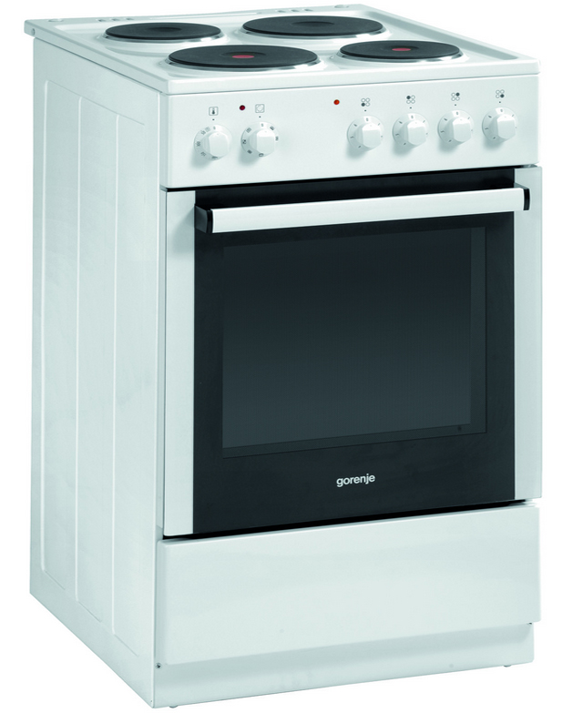 Električni šporet sa ringlama GORENJE E56103AW BELI širina 50 cm x dubina 60 cm x visina 85 cm