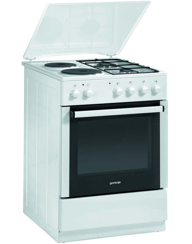 Kombinovani šporet struja plin GORENJE K51102AW BELI širina 50 cm x dubina 60 cm x visina 85 cm