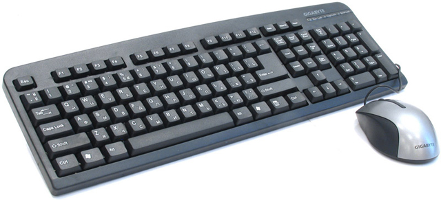 Tastatura za kompjuter računar GIGABYTE GK-KM5000 US PS/2 GKM5000-01R + Miš