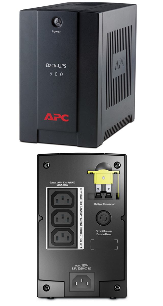 UPS uređaj rezervno napajanje APC BX500CI 300W / 500VA AVR Line Interactive