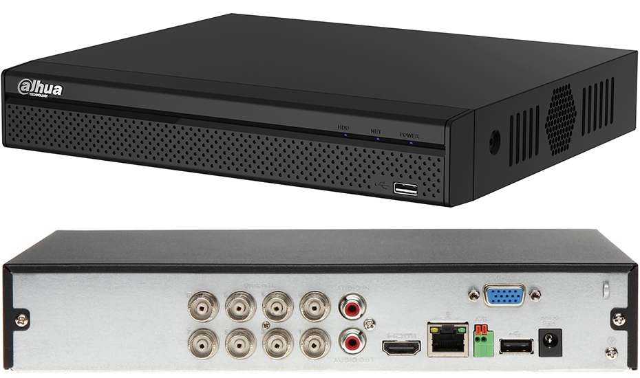 DVR Rekorder hibridni DAHUA Penta-brid Smart / video ulazi 8-kanala / rezolucija 2 megapiksela / video 1.920 x 1.080 piksela na 25 frejmova / video izlazi HDMI VGA / skladištenje 10TB / konektori ...