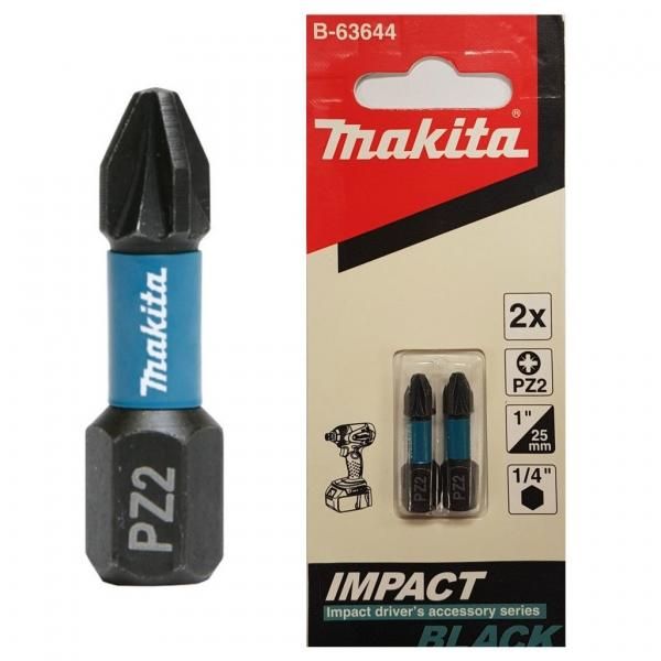 MAKITA nastavci PZ2-25mm Impact BLACK B-63644