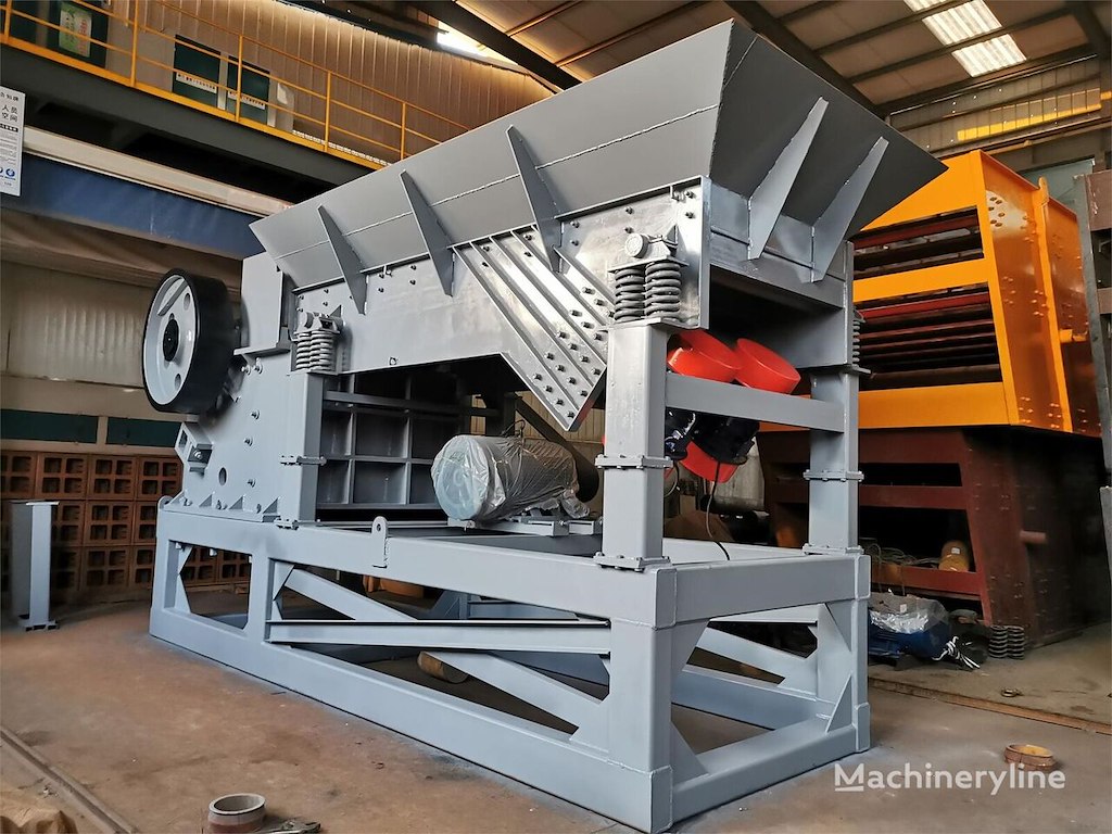 Kinglink PEX500X1500 Skid frame mounted jaw crusher for Concrete Plant čeljusna drobilica