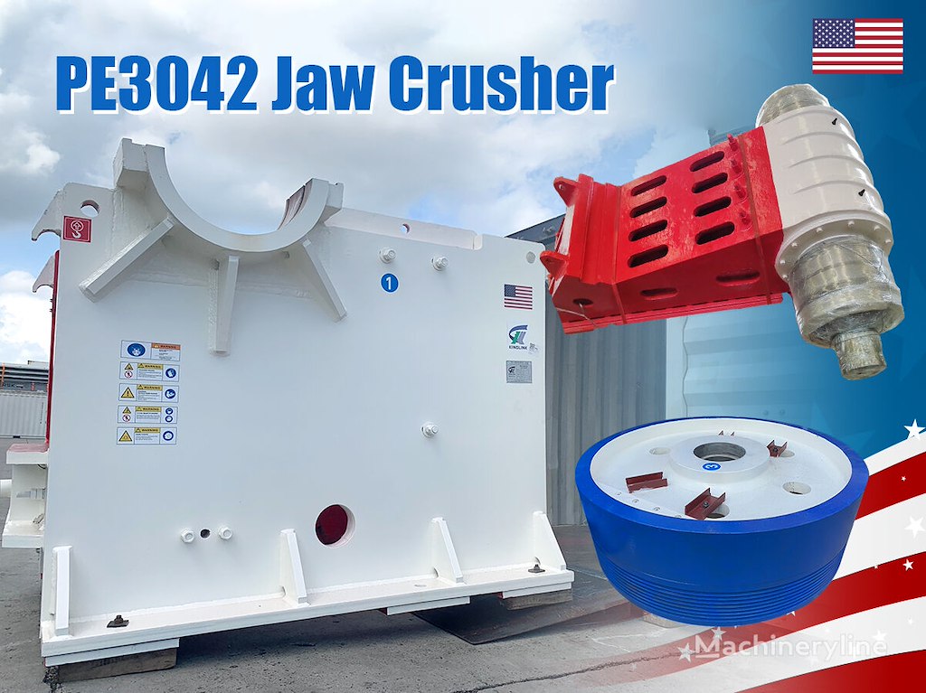 Nova Kinglink PE3042 Primary Rock Jaw Crusher | Concrete Batching Plant čeljusna drobilica