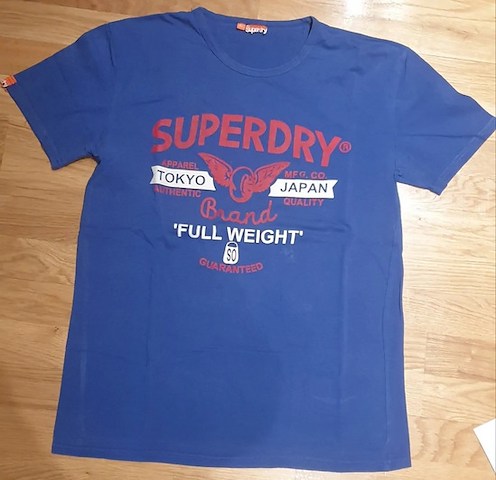 SuperDry plava majica muška L