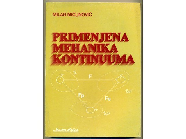 PRIMENJENA MEHANIKA KONTINUUMA Milan Mićunović