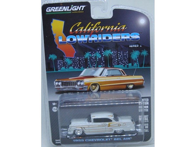 1:64 greenlight chevrolet bel air `55