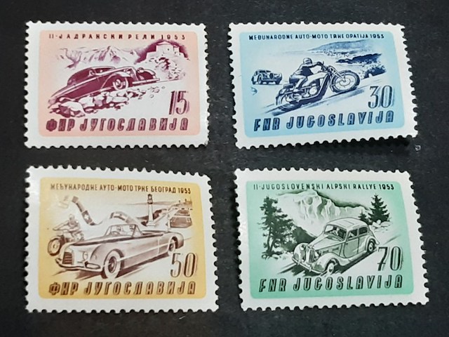 Jugoslavija 1953. Auto-moto trke ** Kompl. serija