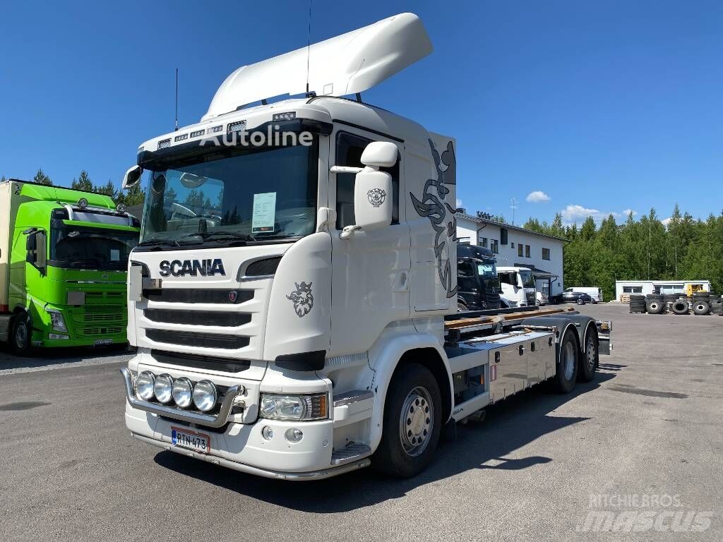 Scania R490 vozilo za prevoz kontejnera