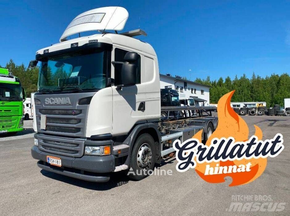 Scania G490 vozilo za prevoz kontejnera