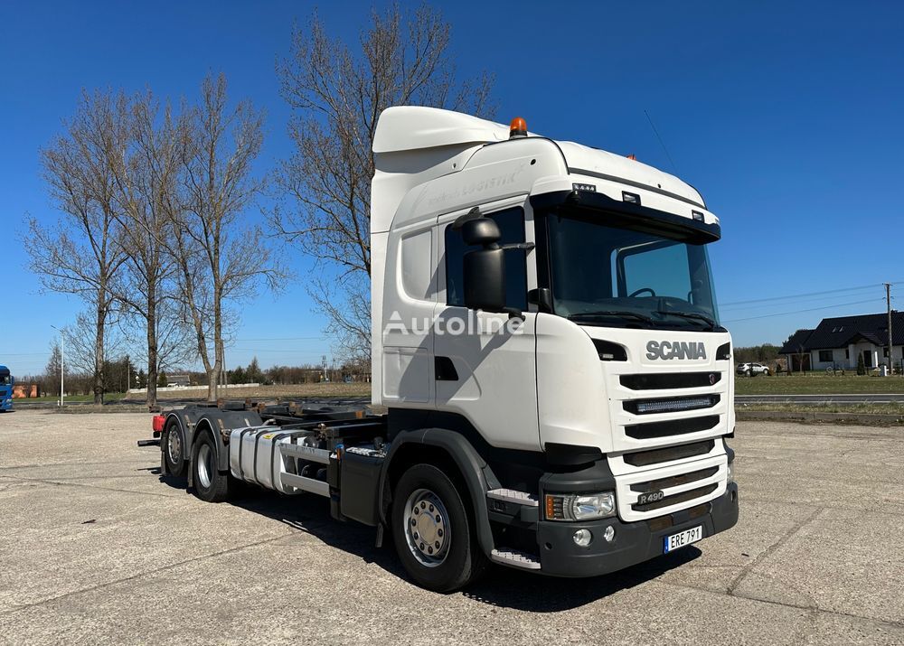 Scania R 490 vozilo za prevoz kontejnera