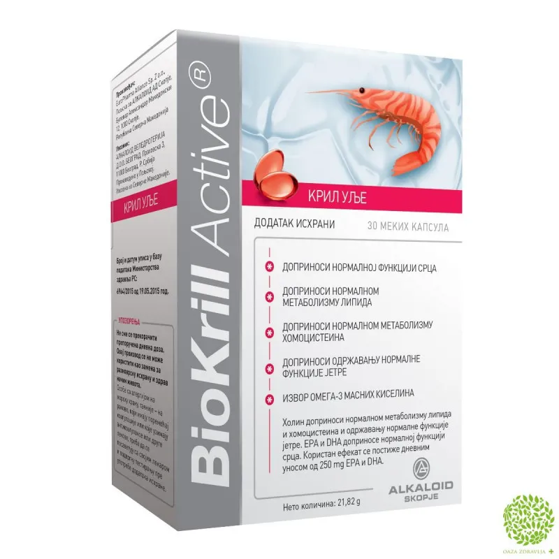 BIOKRILL ACTIV kapsula 30x500 mg