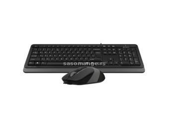 A4 TECH Žična tastatura i miš F1010 (Crna/Siva) USB Membranski tasteri EN (US) 15 m