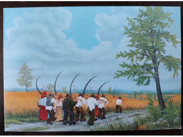 Razglednica jugoslovensko slikarstvo - Kosci