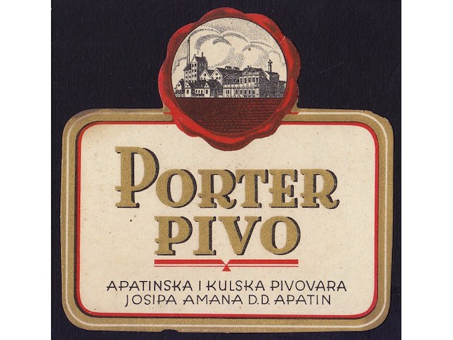 porter pivo - ETIKETA apatin kula