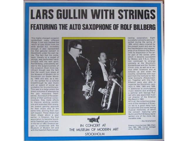 Lars Gullin - With Strings Featuring Rolf Bleiberg