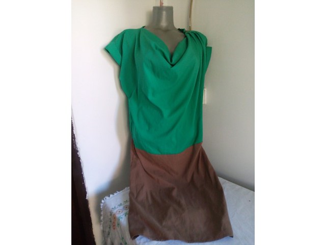 Zoi zeleno braon haljina M