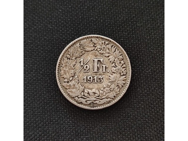 1/2 FRANKEN 1913 srebro