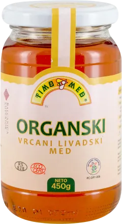 TIMOMED
VRCANI LIVADSKI MED - ORGANSKI, 450 g