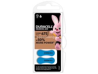 Duracell Hearing Aid 675 1,45V baterija za slusni aparat PAK6