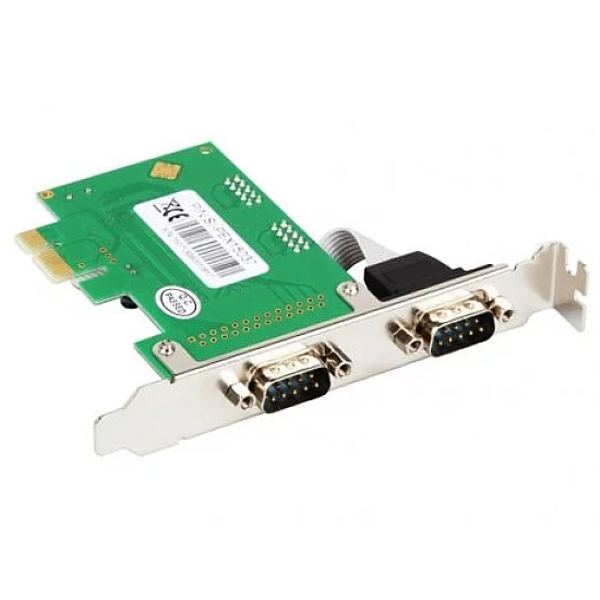 E-GREEN PCI EXPRESS KONTROLOER 2-PORT (RS-232.DB-9) CENA