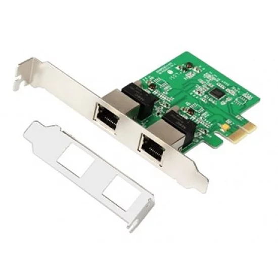 E-GREEN PCI-EXPRESS KONTROLER 2-PORT GIGABIT ETHERNET CENA