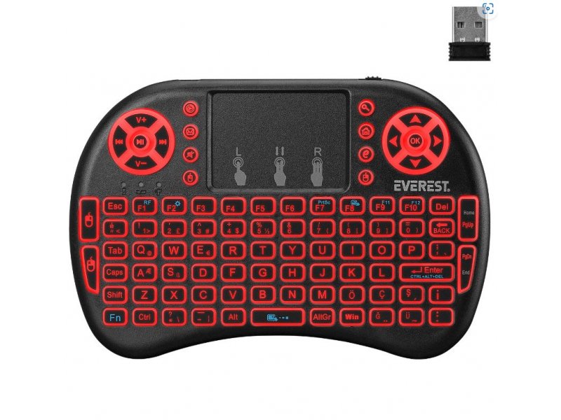 EVEREST BEŽIČNA MINI TASTATURA TOUCHPAD EV-MK 10 CENA