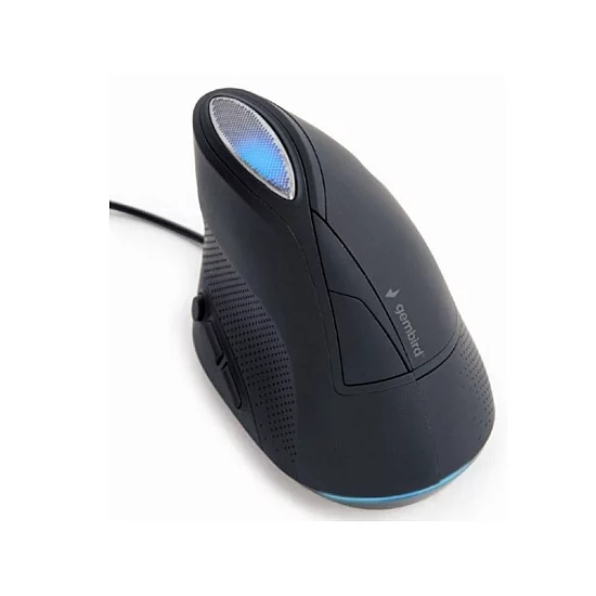 GEMBIRD MUS-ERGO-03 GEMBIRD ERGONOMIC OPTICKI MIS 3600DPI 6-BUTTON BLACK 105MM USB CENA