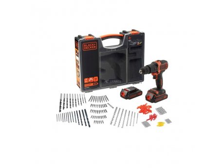 BLACK&DECKER BDCHD18BOA AKUMULATORSKA BUŠILICA-ODVRTAČ 18V + ORGANIZATOR + PRIBOR CENA