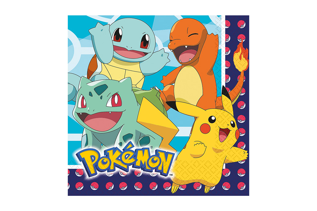 Salvete Pokemon 33cm – 16 kom