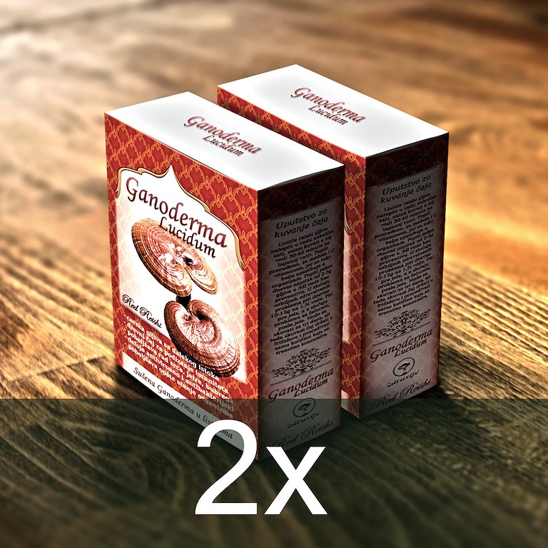 2X GANODERMA LUCIDUM / REISHI – SUŠENI LISTIĆI 2X 50G