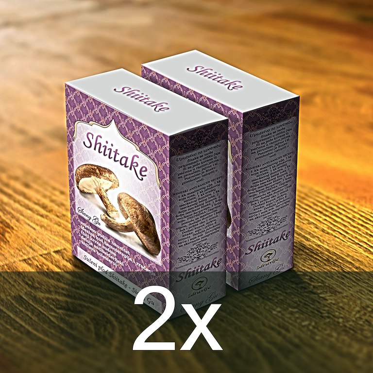 2X ŠITAKE / LENTINUS EDODES – SUŠENA GLJIVA 2X 50G