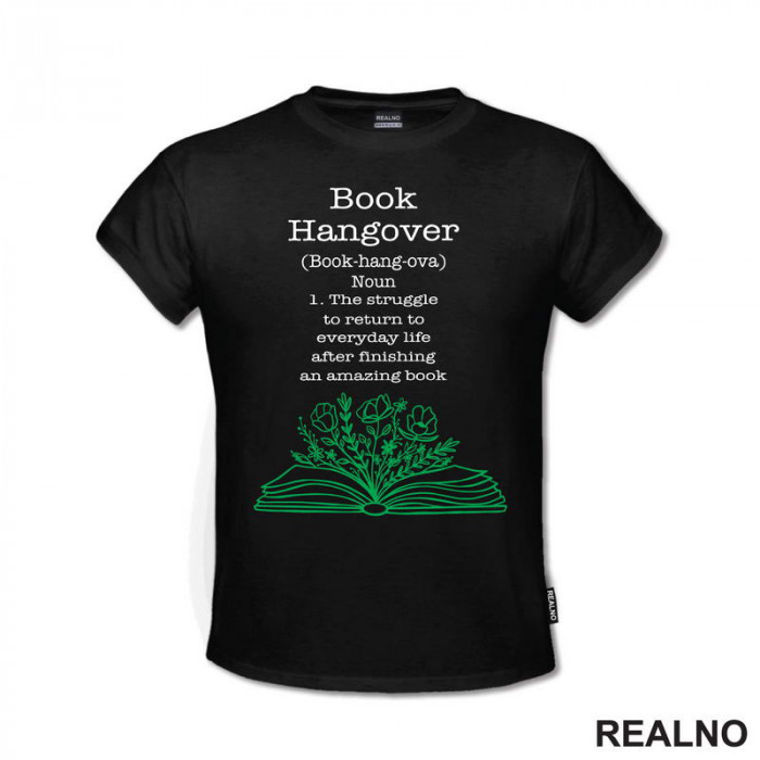 BOOK HANGOVER - BOOKS - ČITANJE - KNJIGE - MAJICA