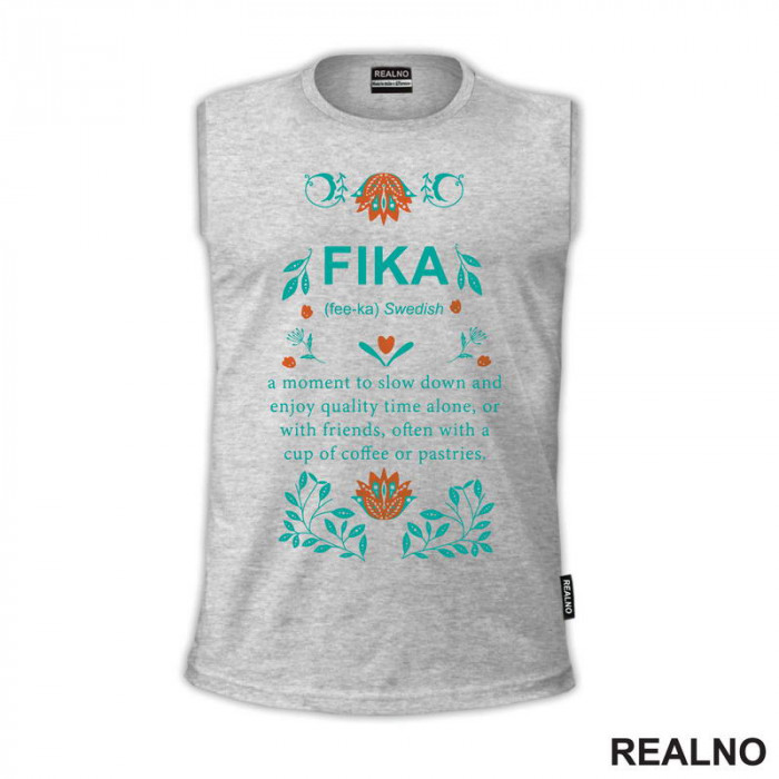 FIKA - A MOMENT TO SLOW DOWN - BOOKS - ČITANJE - KNJIGE - MAJICA