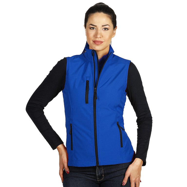 SKIPPER VEST WOMEN, ženski softšel prsluk, rojal plavi