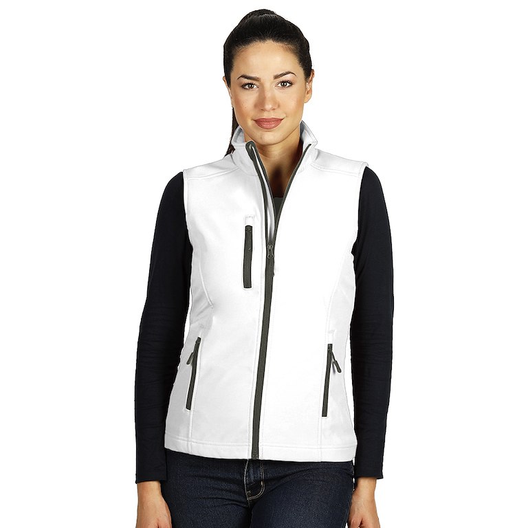 SKIPPER VEST WOMEN, ženski softšel prsluk, beli