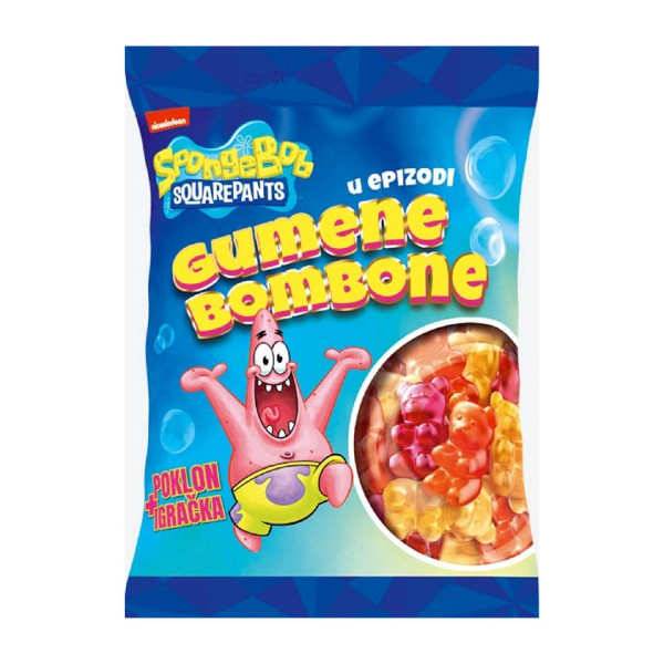 Nelly Sunđer Bob gumene bombone 90g+igračka