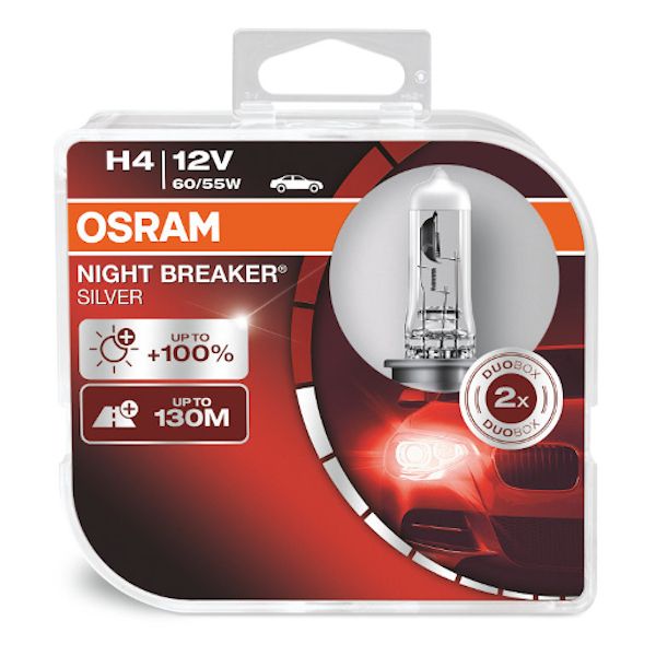 OSRAM SIJALICA FARA H4 SILVER NIGHT BREAKER - PAR