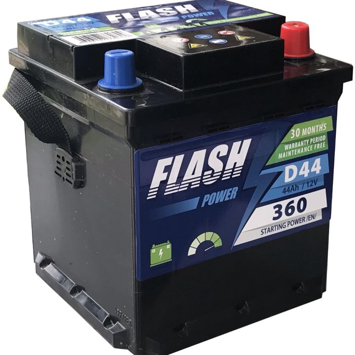 FLASH POWER Akumulator 12V 44Ah 360A FIAT desno+