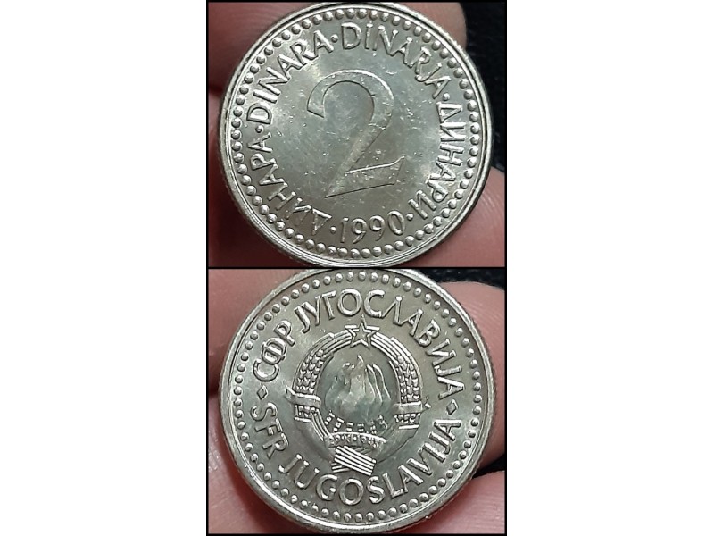 SFR Jugoslavija , 2 din. 1990 god.