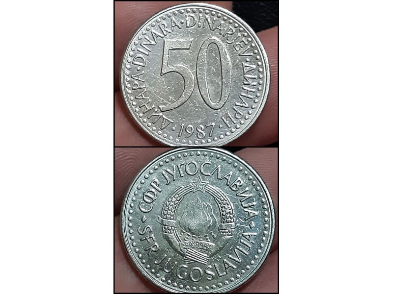 SFR Jugoslavija , 50 din. 1987 god.