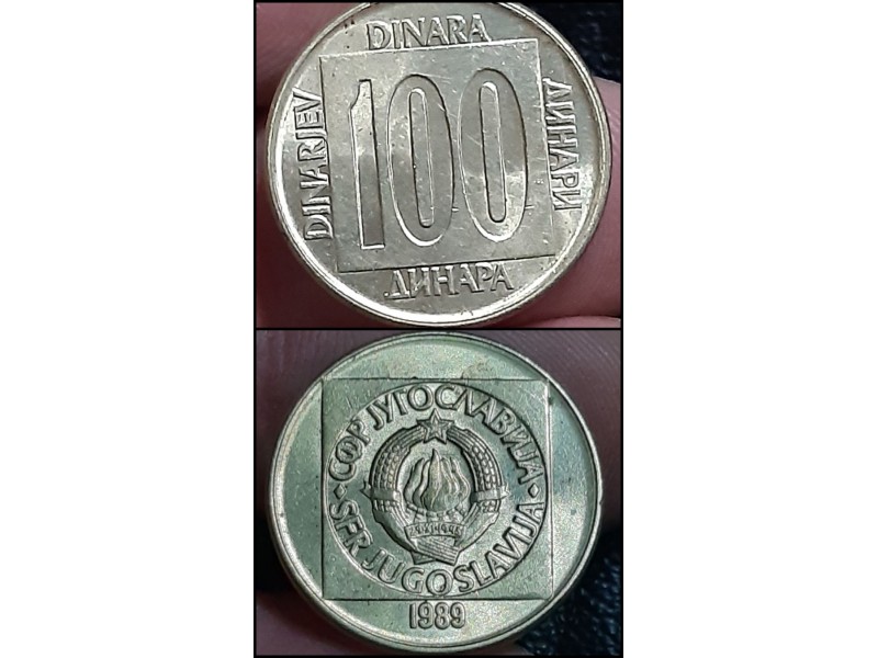 SFR Jugoslavija , 100 din. 1989 god.