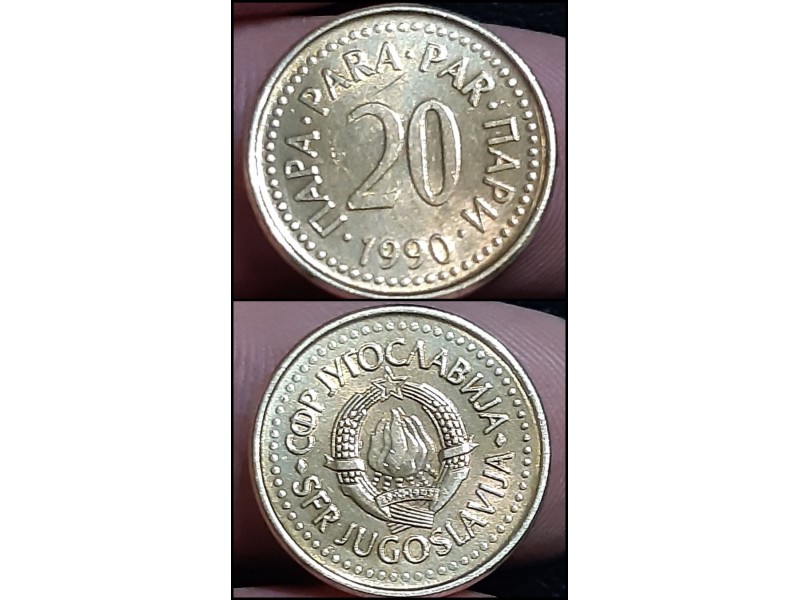 SFR Jugoslavija , 20 para.. 1990 god.