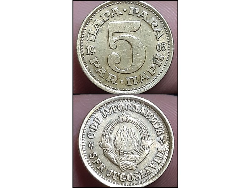 SFR Jugoslavija , 5 para. 1965 god.