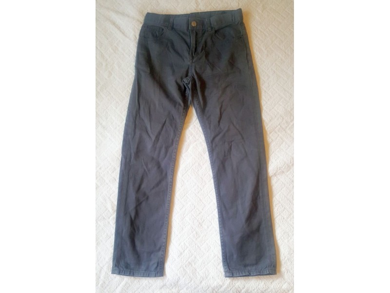 H&M PANTALONE SLIM FIT / vel 134 8-9 Siva