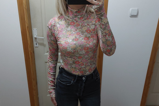 H&M floral body rolka xs / s