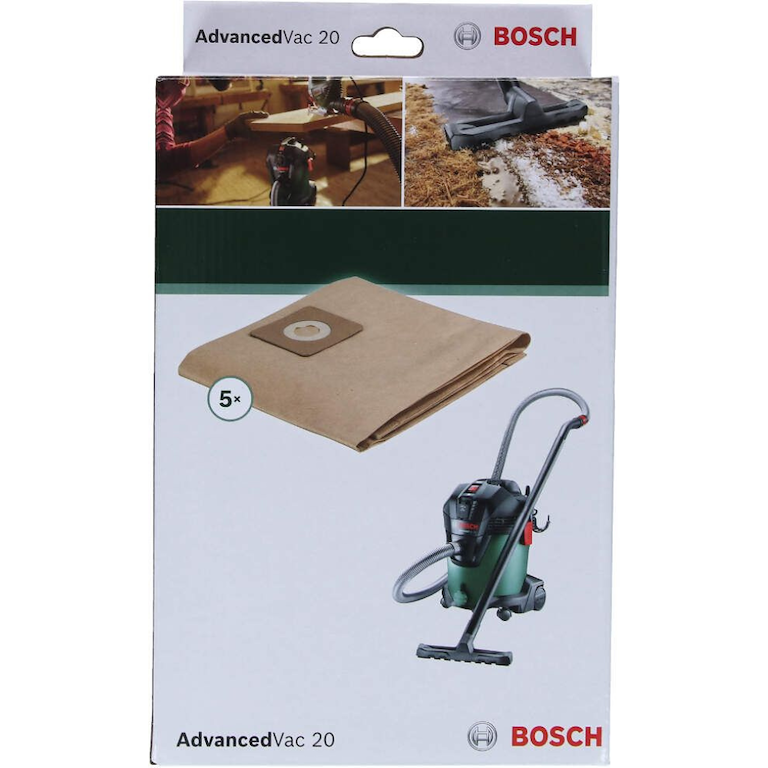 Bosch Papirna kesa za prašinu AV 20, 5 kom 2609256F33