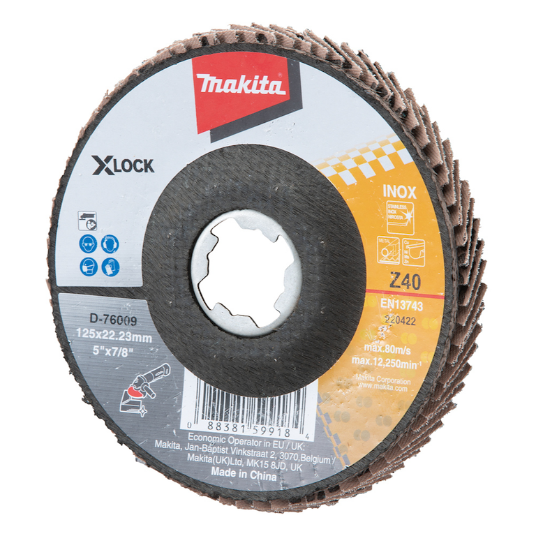 Makita Lamelarni disk od staklenih vlakna X-LOCK Z40 125mm, D-76009