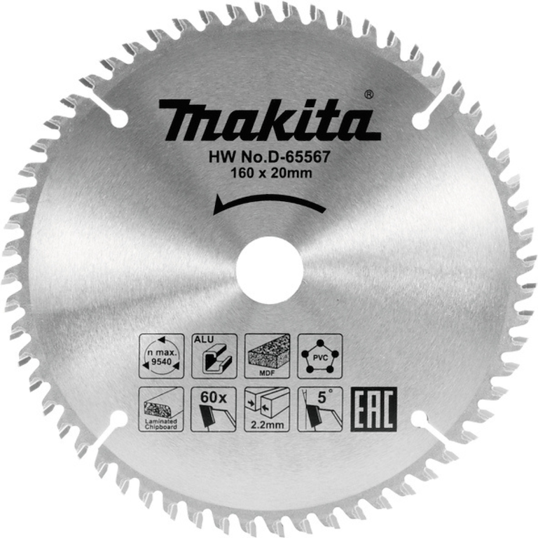 Makita TCT list testere Ø235mm 60 zuba, D-65632